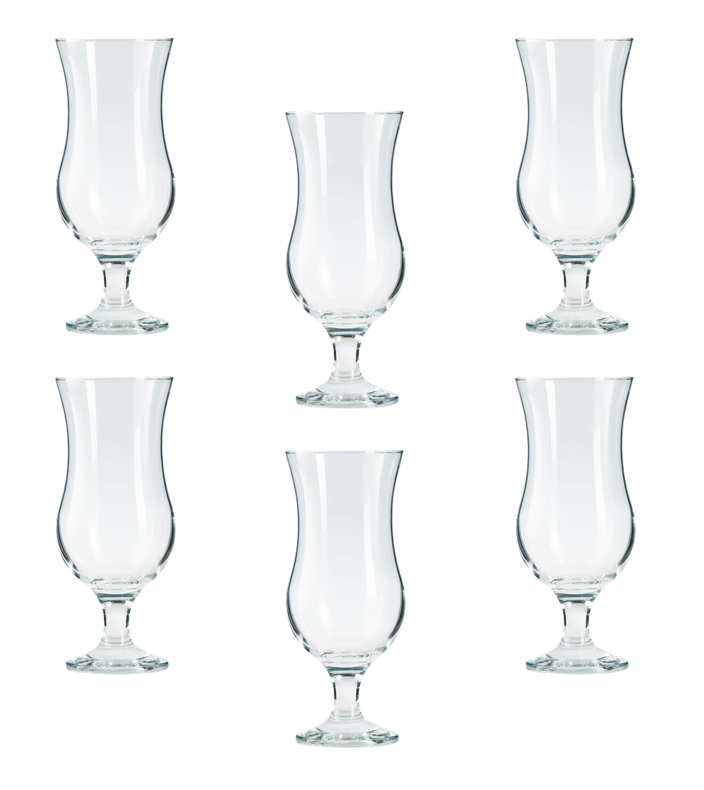 Cocktail Drinking Glasses. Pina Colada Glass. (Set of 6) (390 ml) — All ...