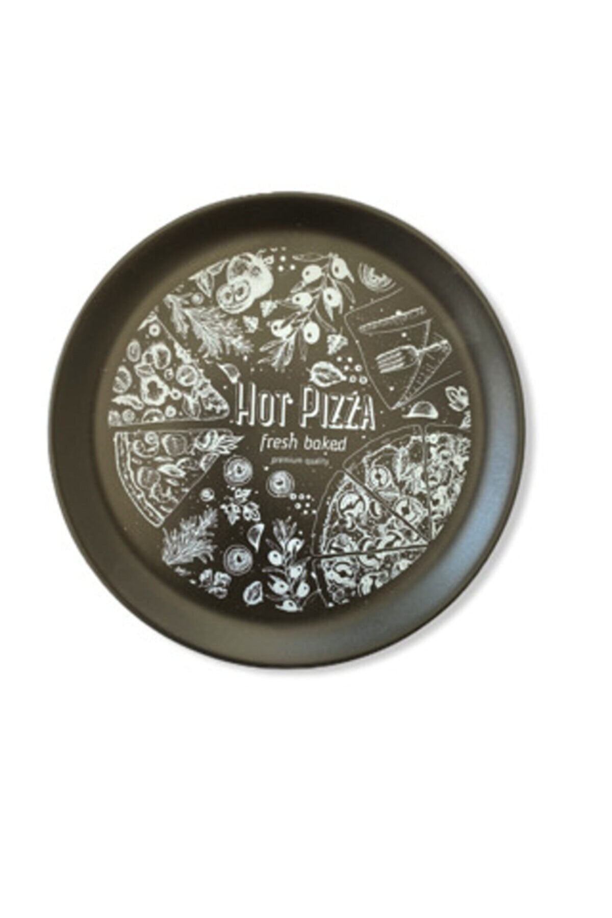 Stoneware Pizza Serving Plate Set. Pizza Serving Dishes. (1x 11" & 4x ...