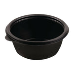 Sabert Fastpac Black Round Microwavable Container & Lid. (HOT75112 & H ...