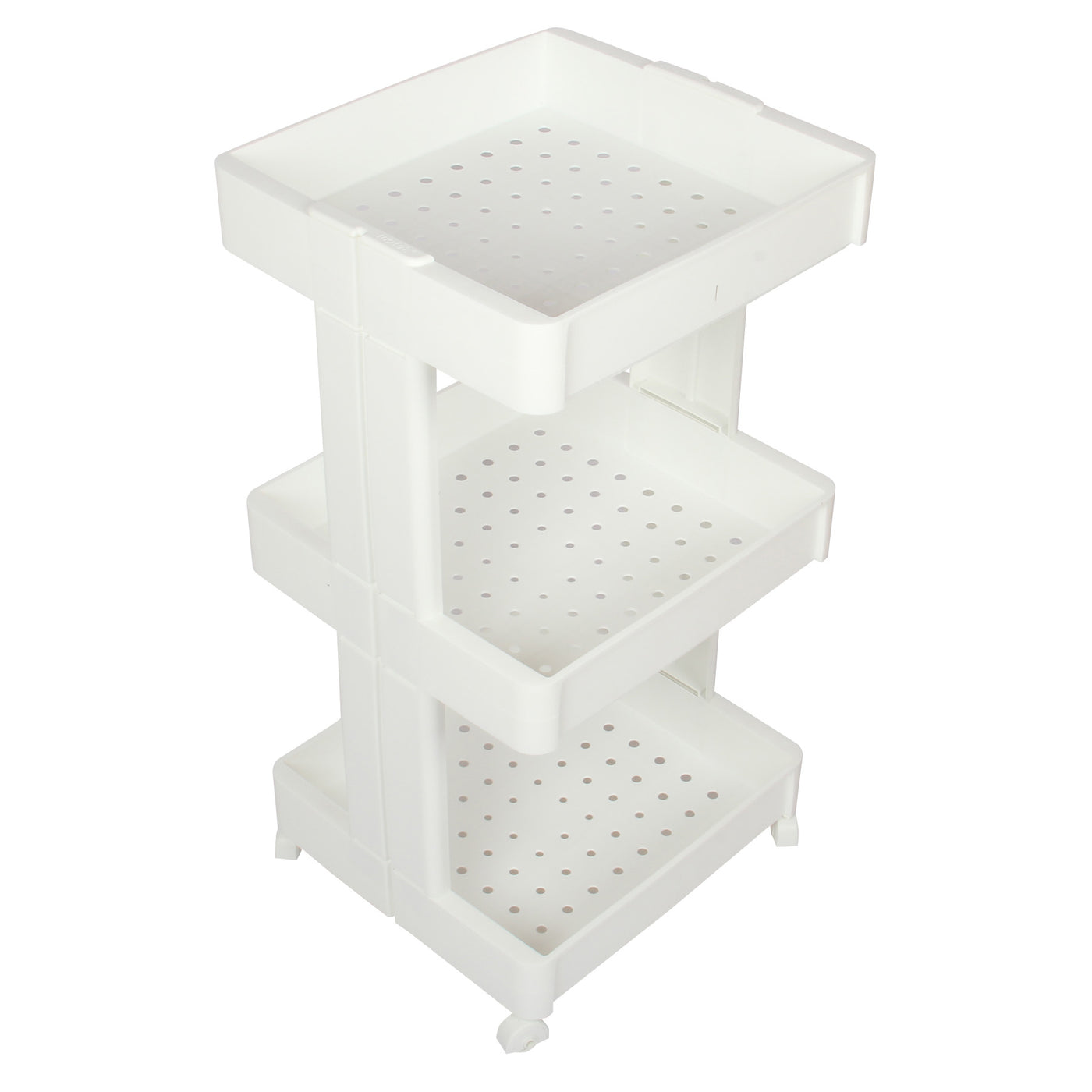 3 Tier Wheels Trolley Storage Rack. Organizer Shelves For Kitchen Bath ...