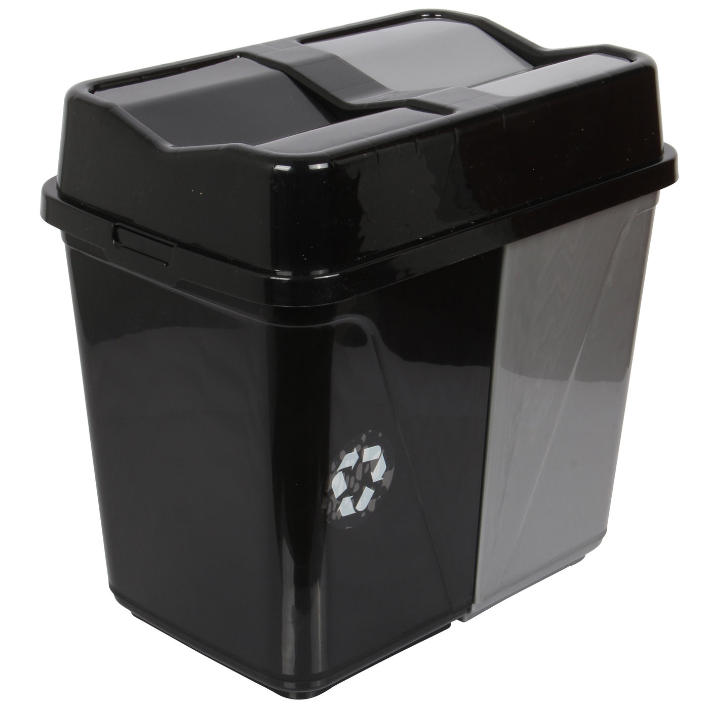 Double Rubbish Waste Separation Bin Recycling. Dual Compartment 40 L ...