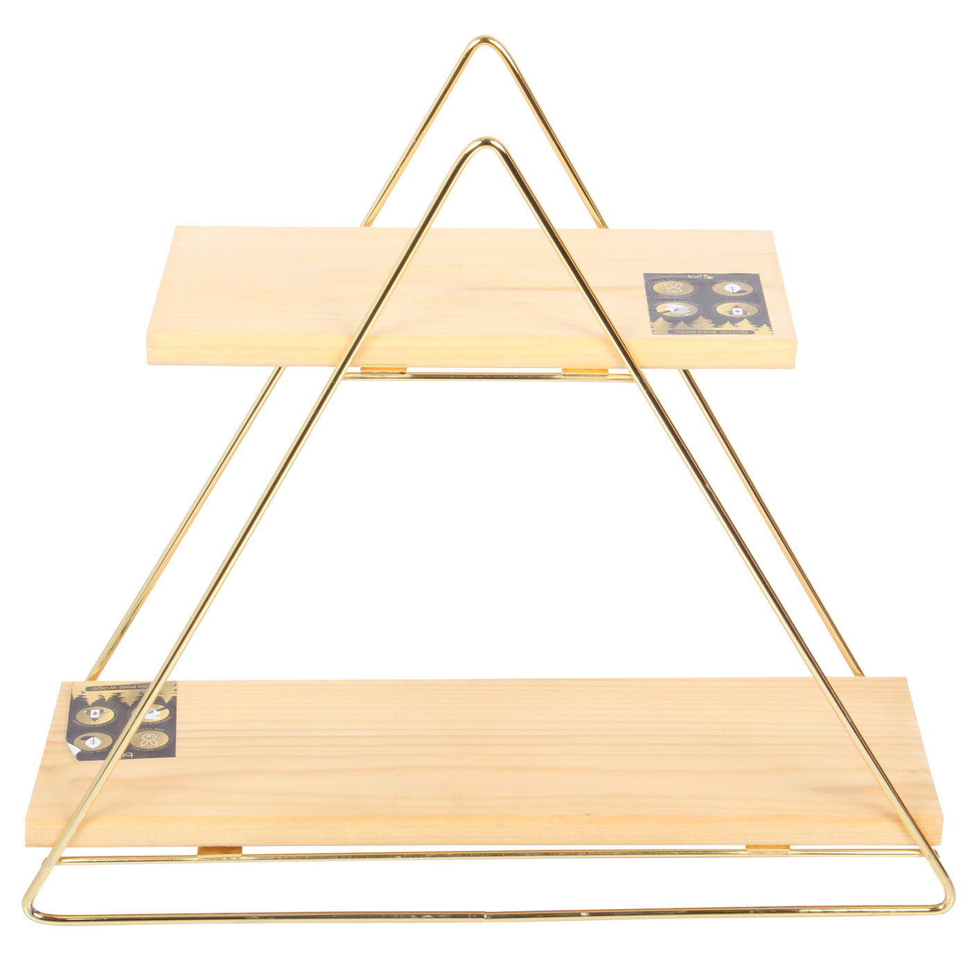 2 Tier Serving Stand. Triangle Shelf Stand. Tabletop Desktop Decorativ ...
