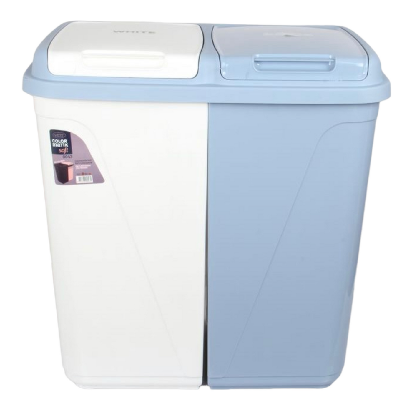 90L Dual Compartment Kitchen Rubbish Bin Waste Recycling And Laundry ...