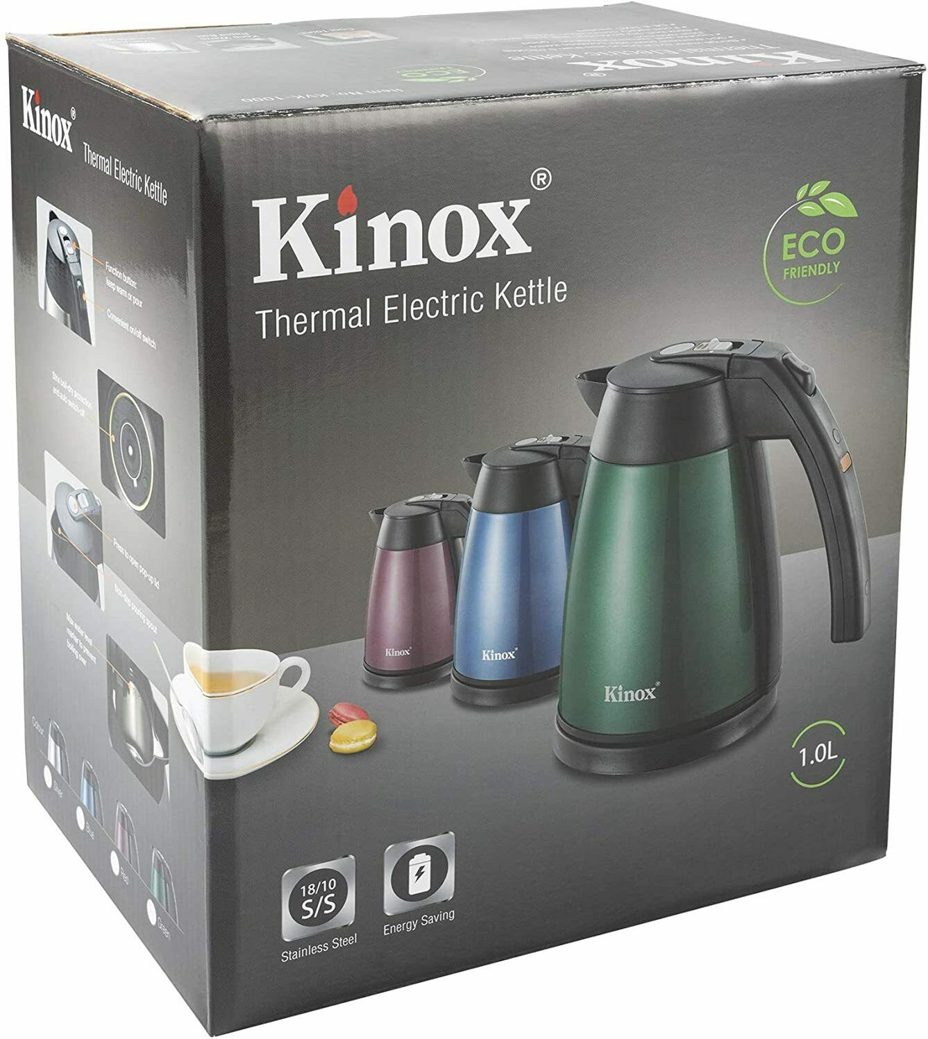 Kinox Stainless Steel Vacuum Electric Kettle — All In One London