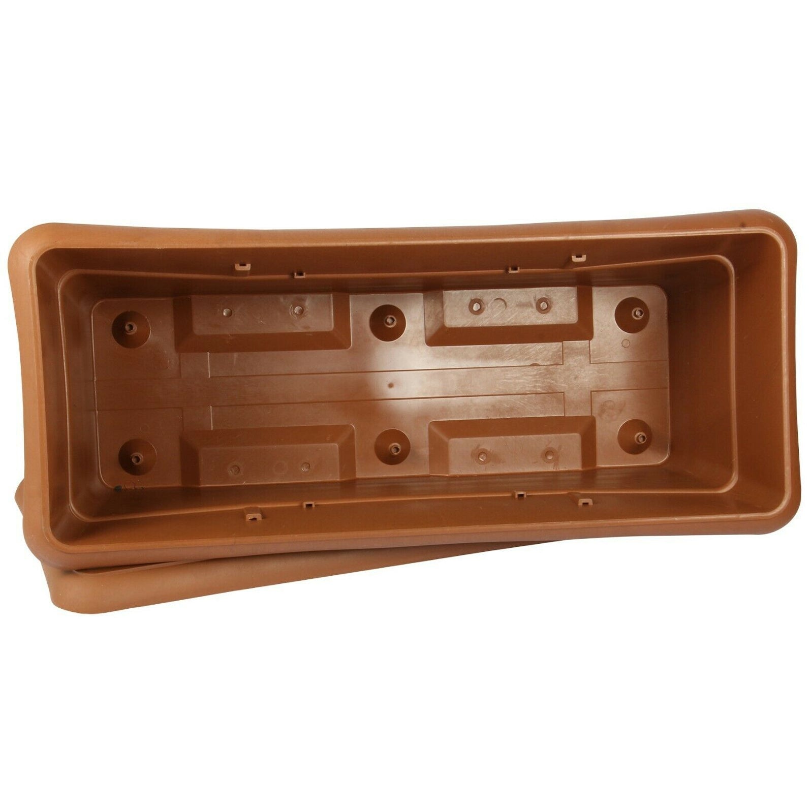 Extra Large Plastic Rectangle Flower Plant Pots with Tray - 97L — All ...